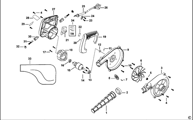 Black & Decker BDB530 Blower Vac Spare Parts - Part Shop Direct