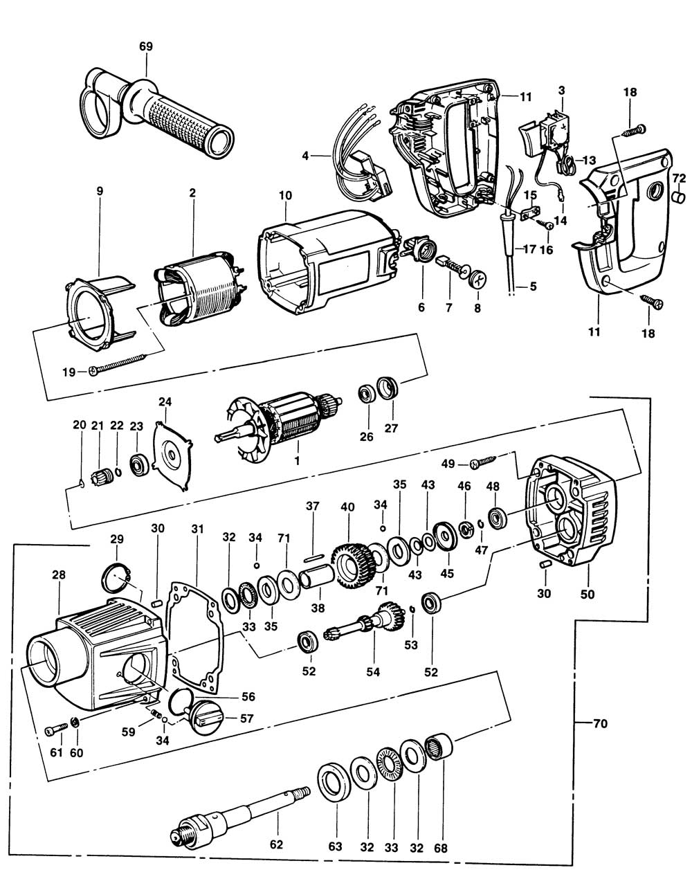 Elu DIAMANT-1-B Type 1 Diamond Drill Spare Parts - Part Shop Direct