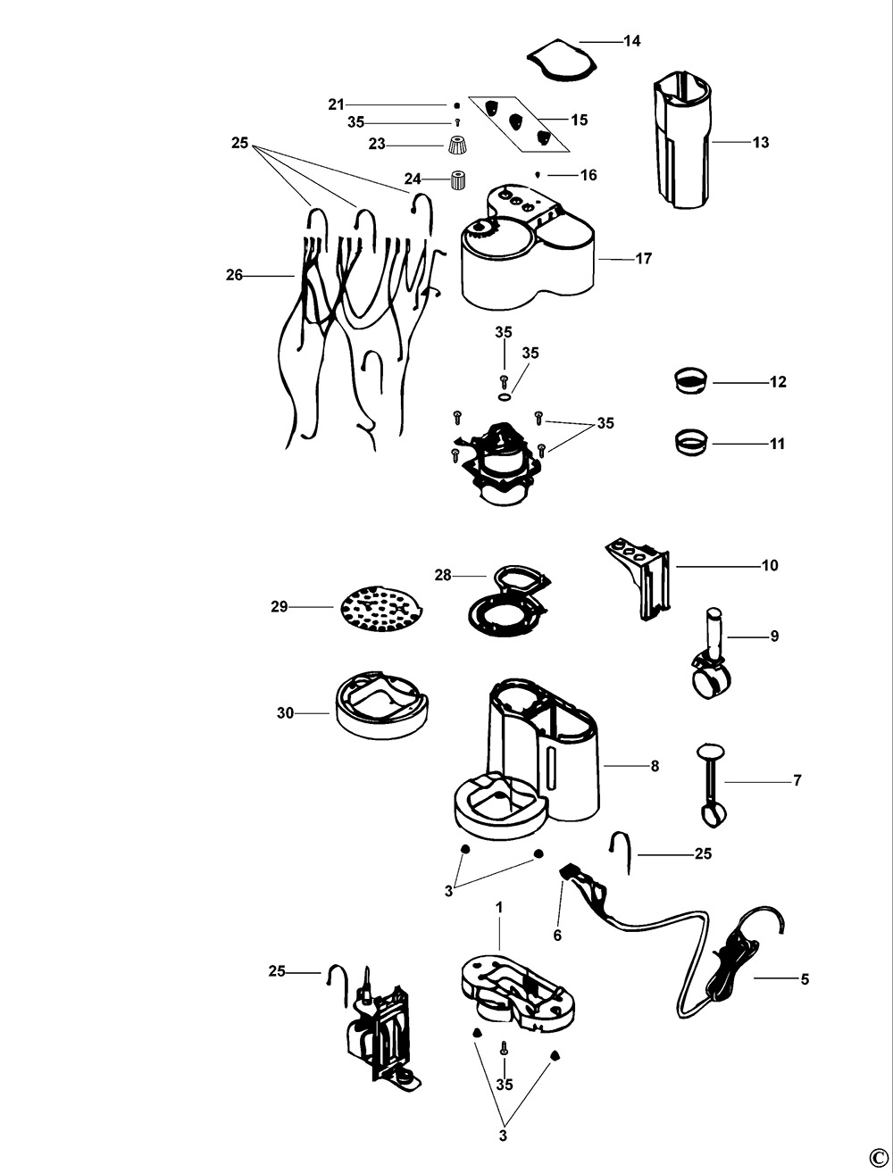 Black & Decker EM1 Type 1 Coffeemaker Spare Parts - Part Shop Direct