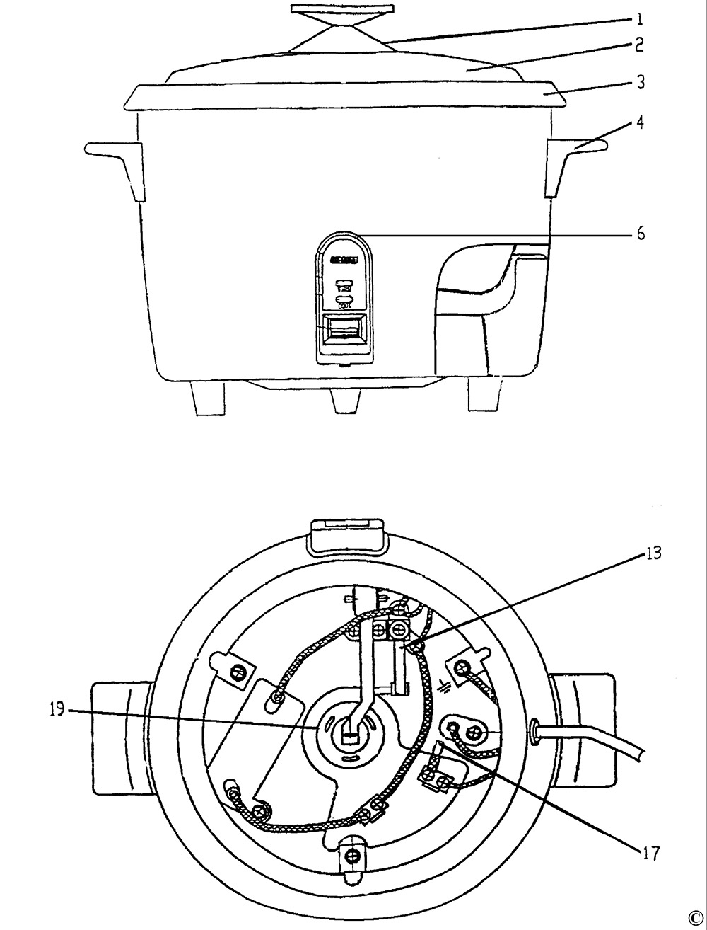 Black & Decker RC50 Type 1 Rice Cooker Spare Parts - Part Shop Direct