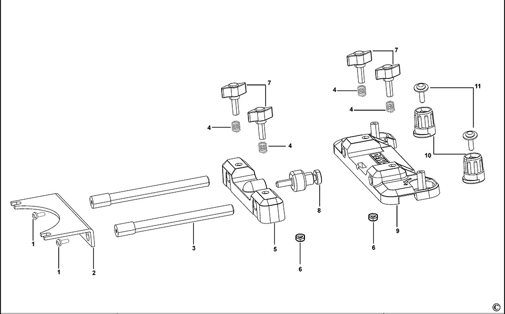 DeWalt DWS5031 Type 12 Attachment Spare Parts - Part Shop Direct