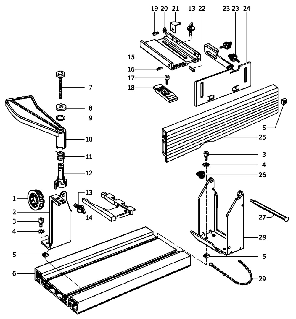 Festool 485017 Bench Unit Se - Hl 850 Spare Parts - Part Shop Direct