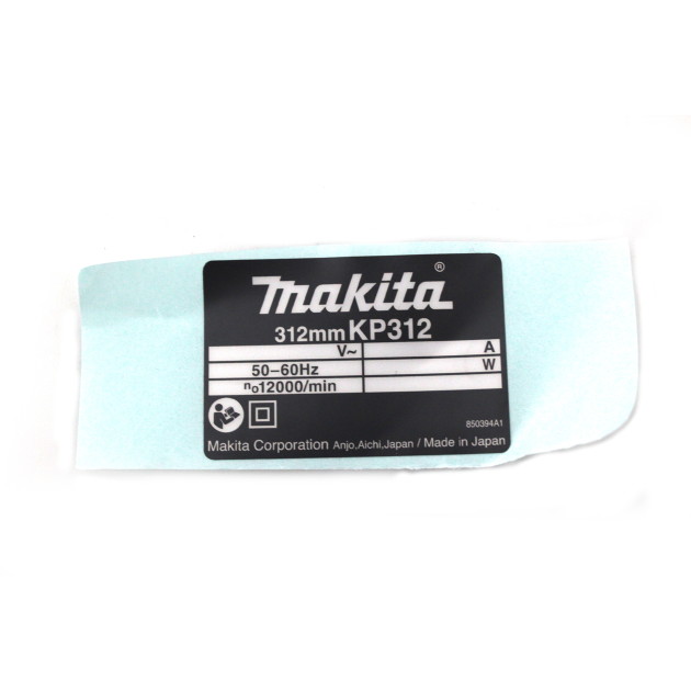 Makita Name Plate Kp312 850394-1 - Part Shop Direct